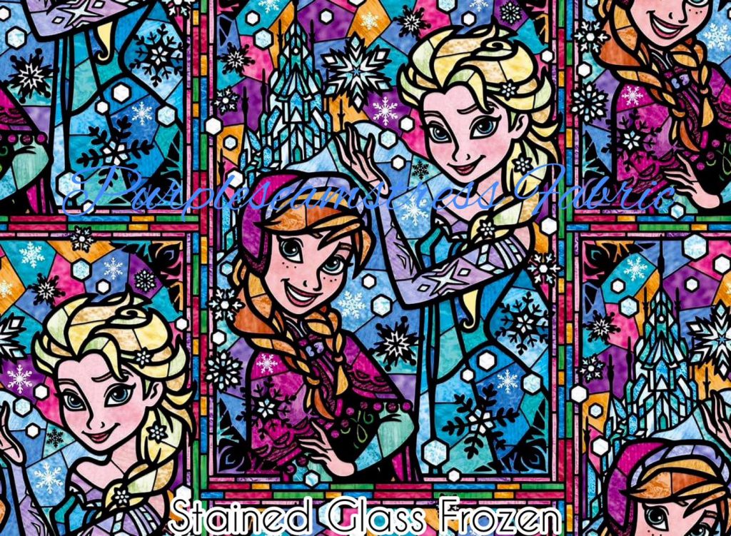 Stained Glass Frozen – Purpleseamstress Fabric