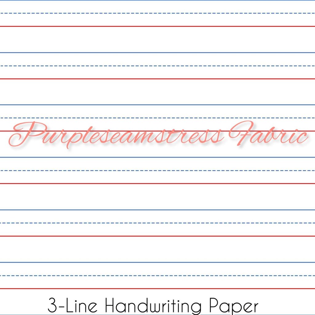 Back to school notebook paper – Purpleseamstress Fabric
