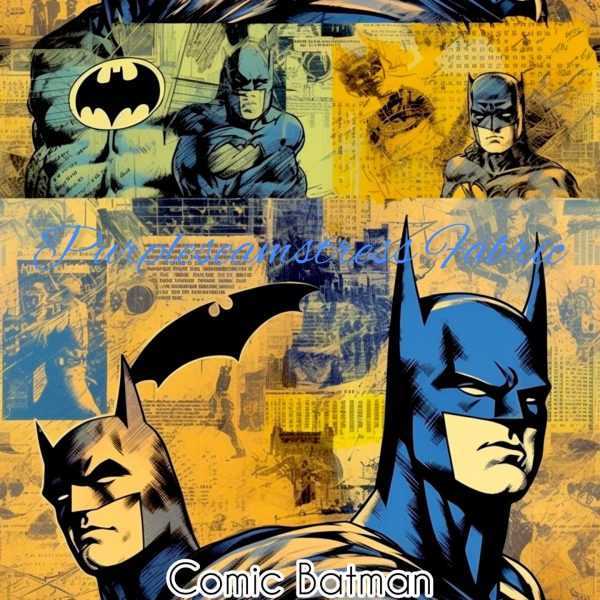 Comic Batman – Purpleseamstress Fabric