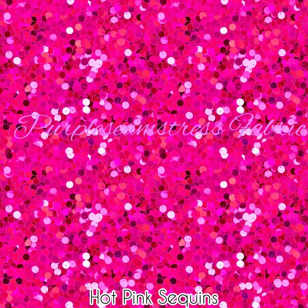 Faux Hot Pink Sequins – Purpleseamstress Fabric