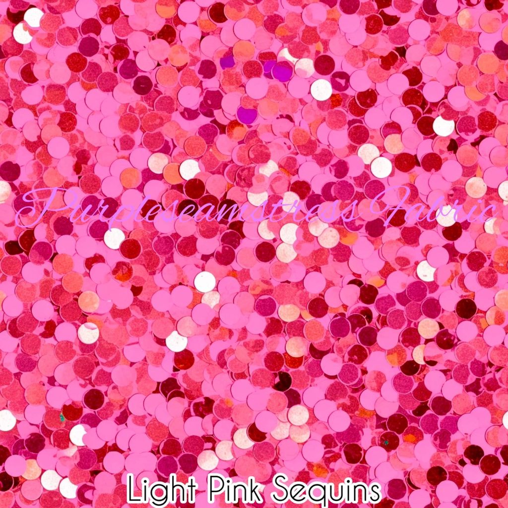Faux Light Pink Sequins – Fabric – Purpleseamstress Fabric