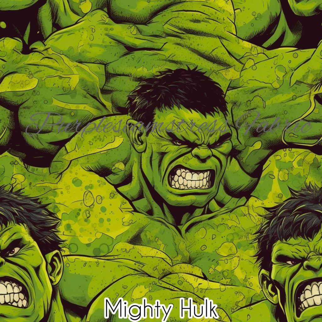 Mighty Hulk Cotton Lycra – Purpleseamstress Fabric