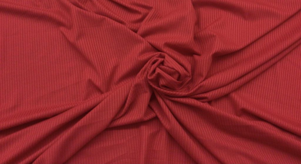 Red Rib Knit – Purpleseamstress Fabric