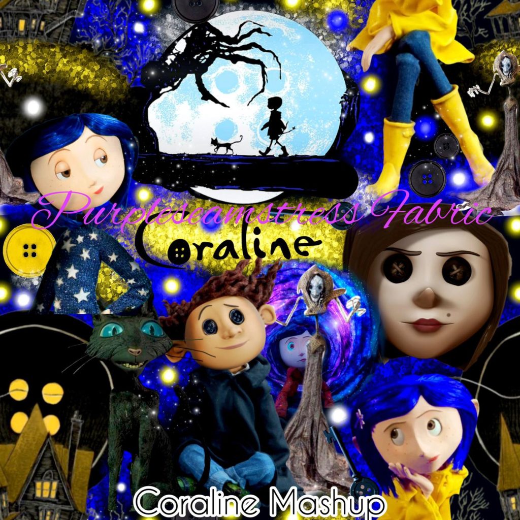 Coraline Mash up – Purpleseamstress Fabric