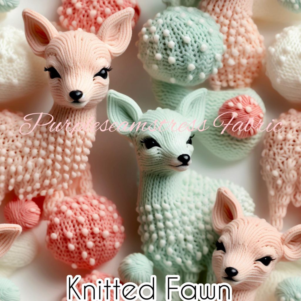 Faux Knitted Fawn – Fabric – Purpleseamstress Fabric