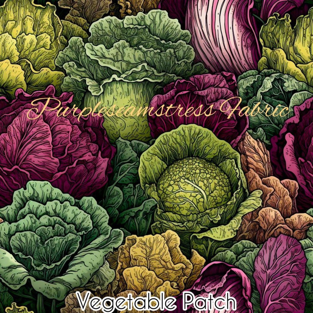Vegetable Patch – Fabric – Purpleseamstress Fabric