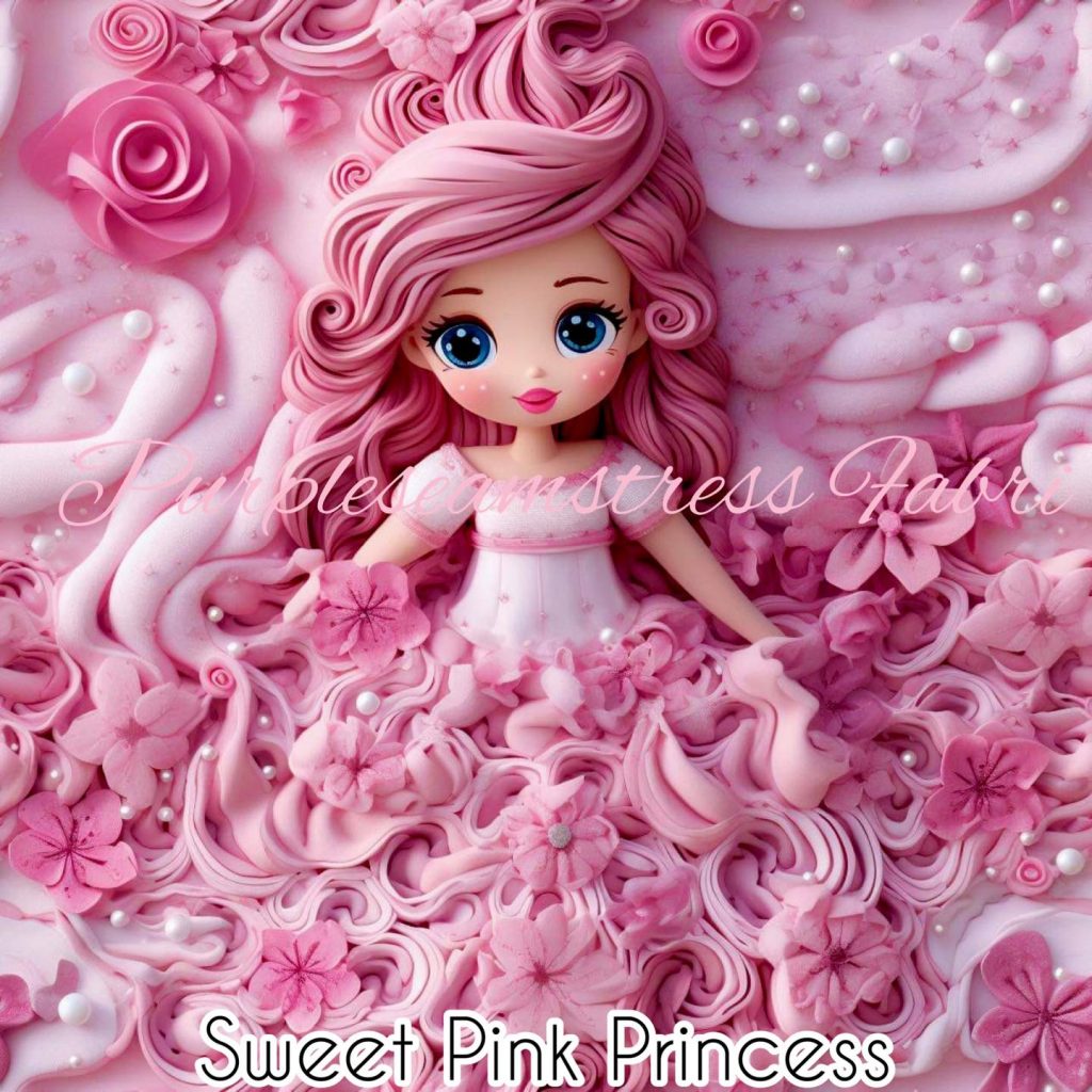 Faux Sweet Pink Princess – Fabric – Purpleseamstress Fabric