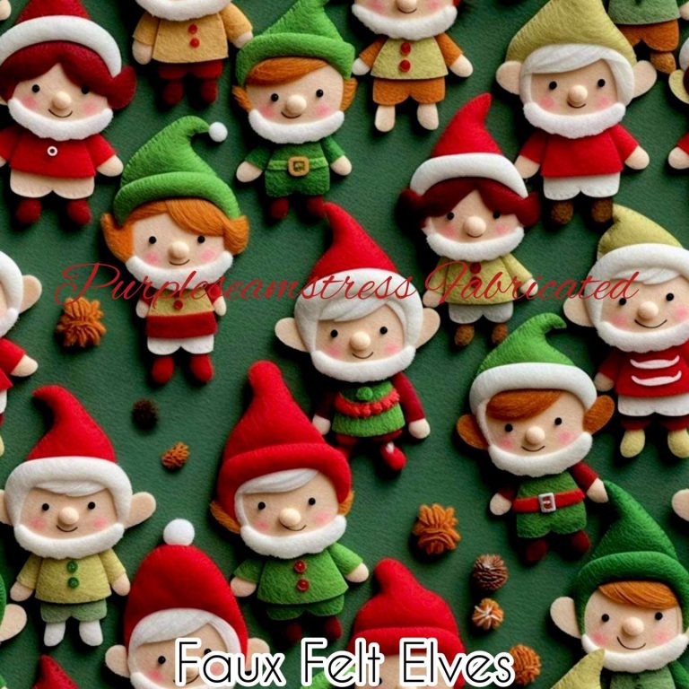 Faux Felt Elves Cotton Lycra – Purpleseamstress Fabric