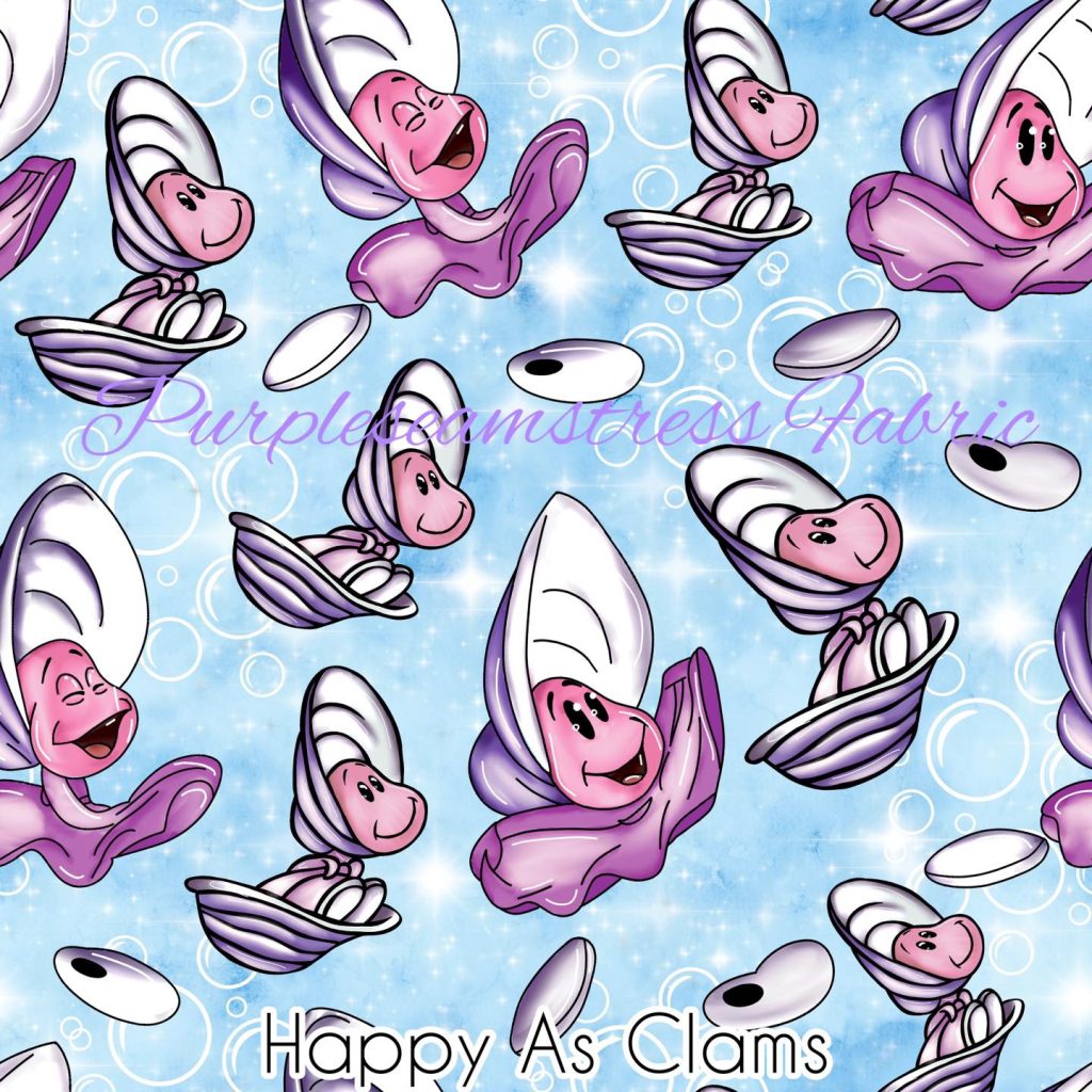 Happy As Clams – Fabric – Purpleseamstress Fabric