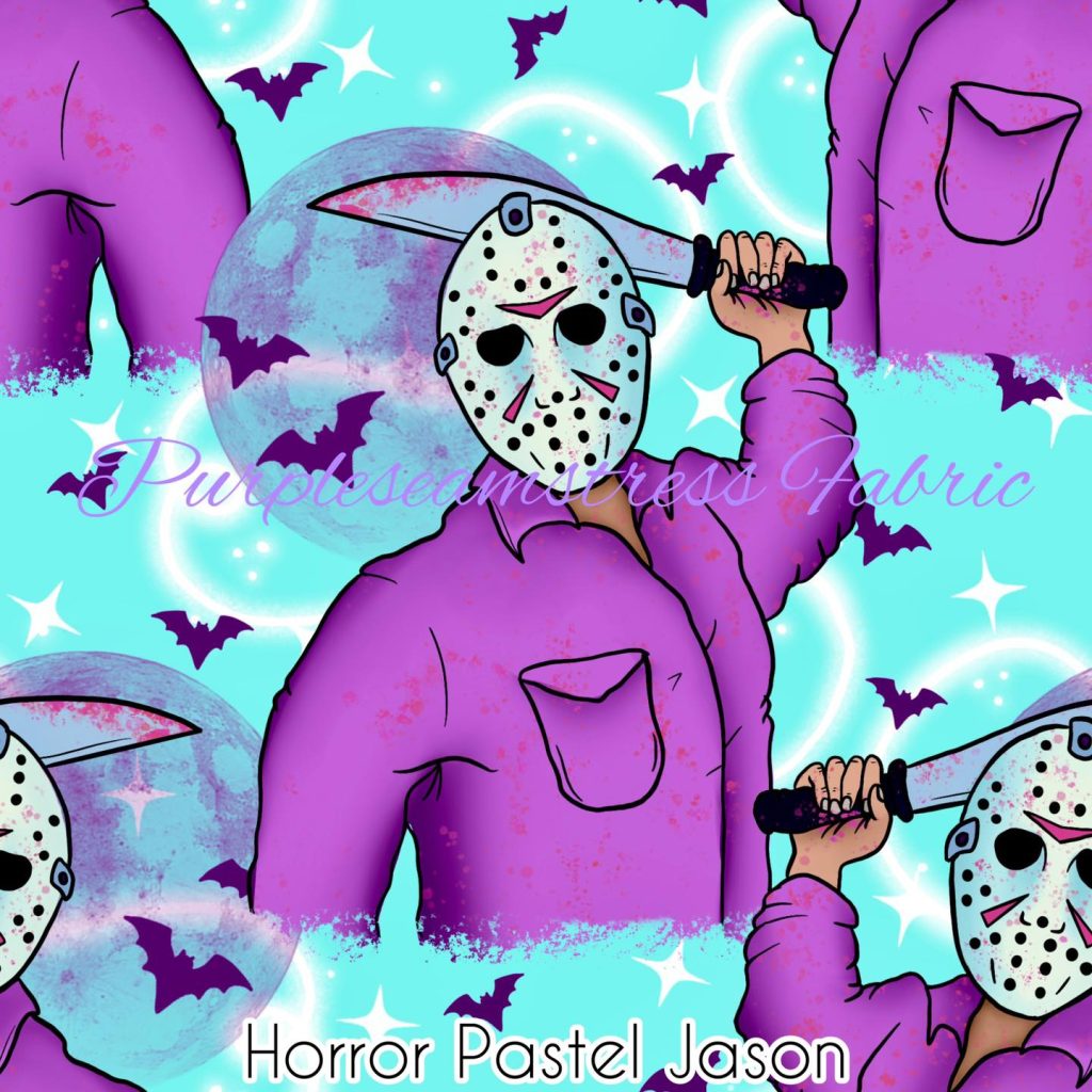 Horror Pastel Jason – Fabric – Purpleseamstress Fabric