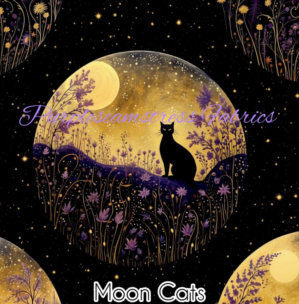 Moon Cats – Purpleseamstress Fabric