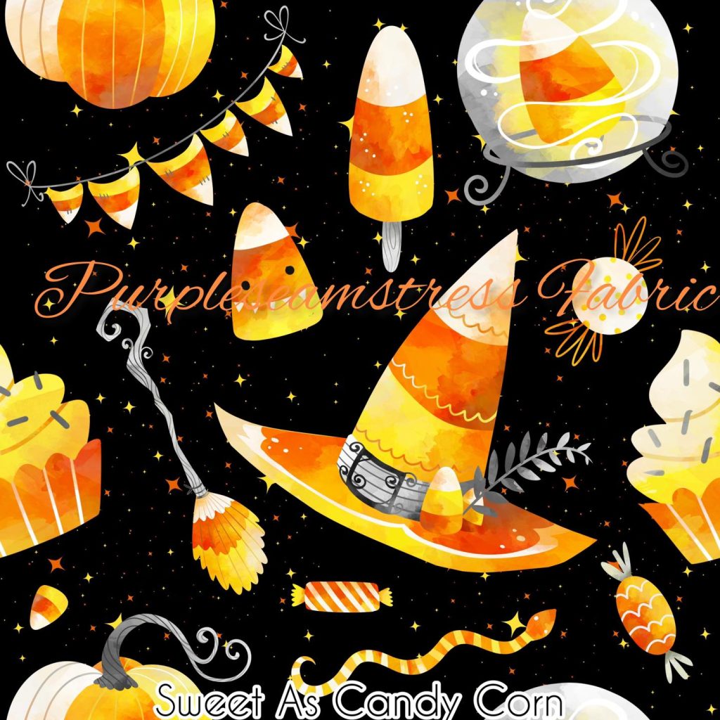 Sweet As Candy Corn Cotton Lycra – Purpleseamstress Fabric