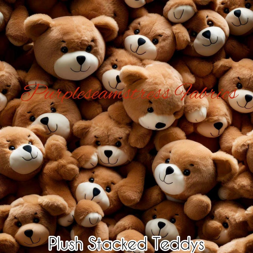 Plush Stacked Teddys – Purpleseamstress Fabric