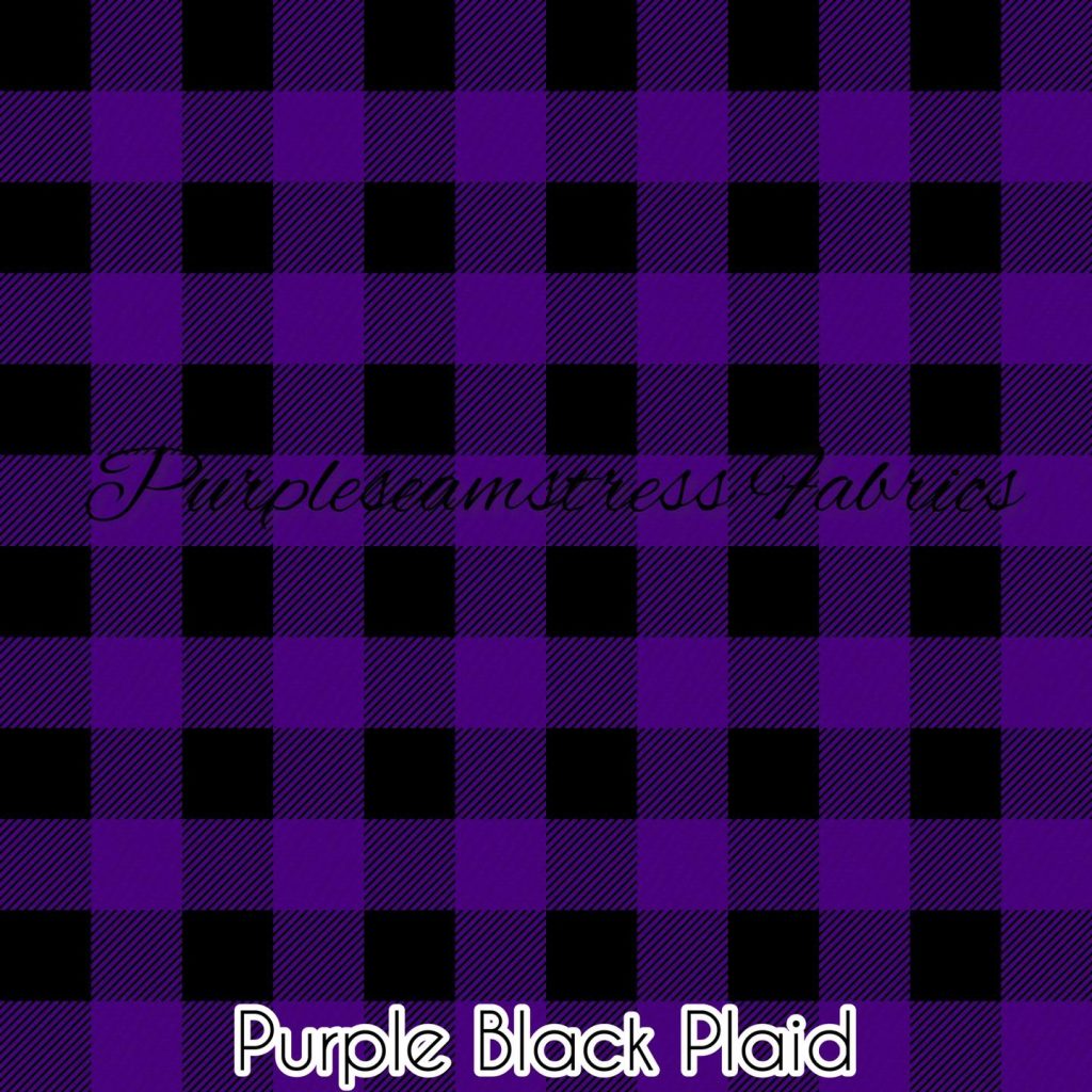 Purple Black Plaid – Fabric – Purpleseamstress Fabric