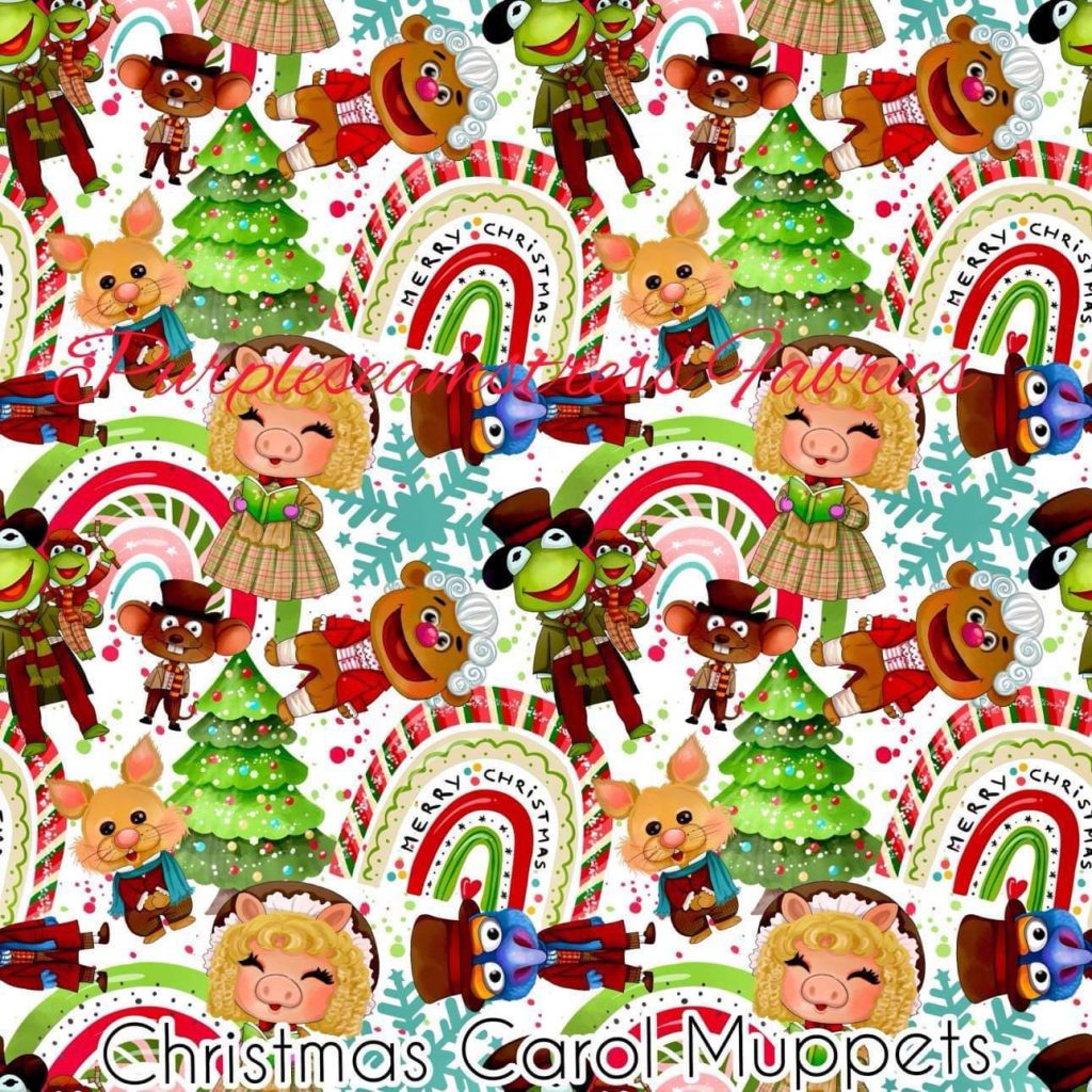 Christmas Carol Muppets – Fabric – Purpleseamstress Fabric