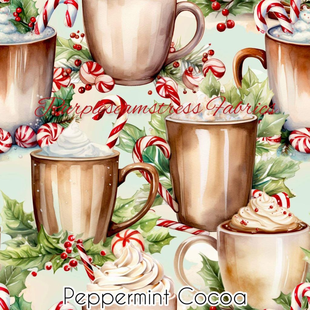 Peppermint Cocoa – Fabric – Purpleseamstress Fabric