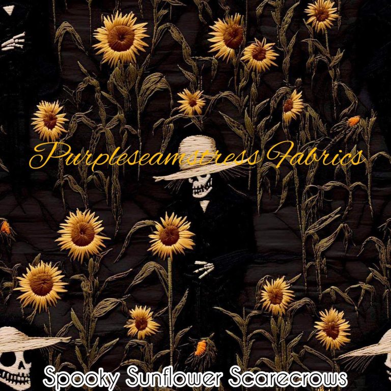 Spooky Sunflower Scarecrows – Purpleseamstress Fabric
