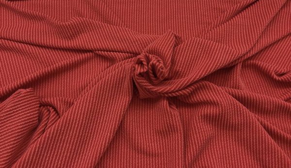 Red Urban Rib – Fabric – Purpleseamstress Fabric