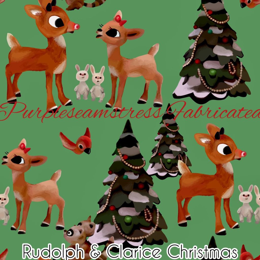 Rudolph & Clarice Christmas – Purpleseamstress Fabric