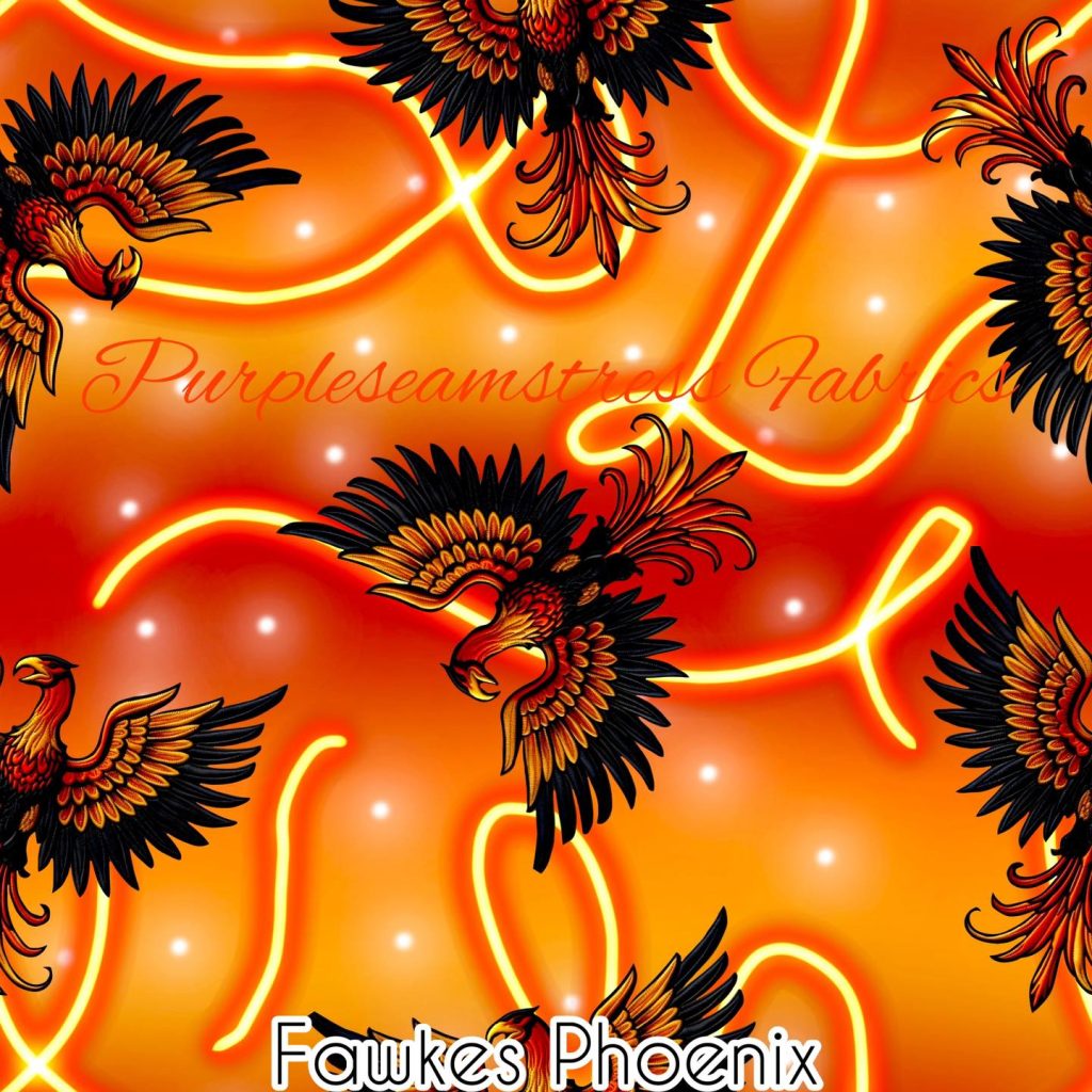 Fawkes Phoenix – Fabric – Purpleseamstress Fabric