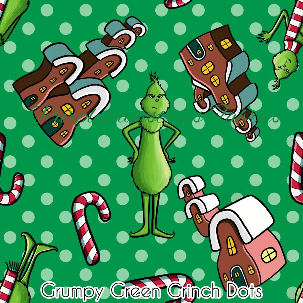 Grumpy Green Grinch – Purpleseamstress Fabric