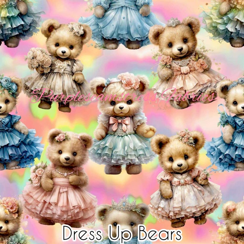 Dress Up Bears – Fabric – Purpleseamstress Fabric