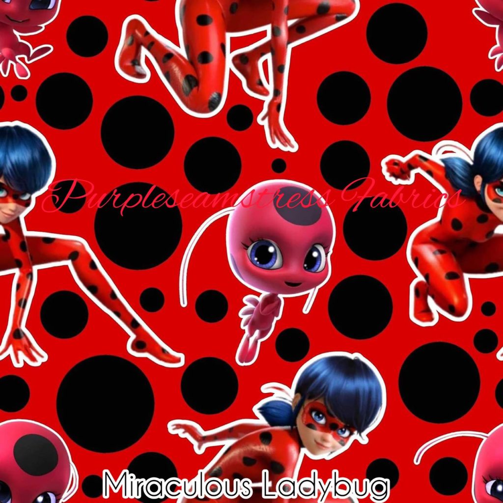 Miraculous Ladybug – Fabric – Purpleseamstress Fabric