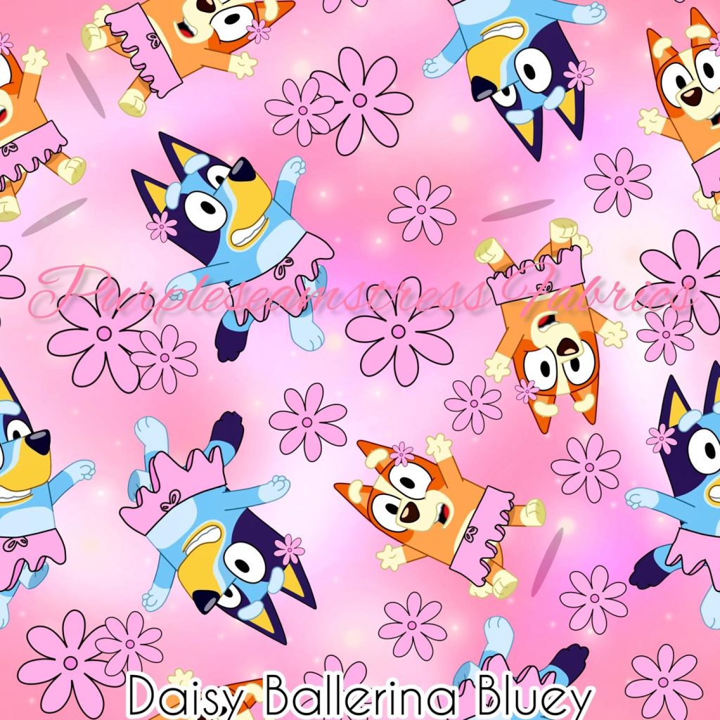 Daisy Ballerina Bluey – Purpleseamstress Fabric