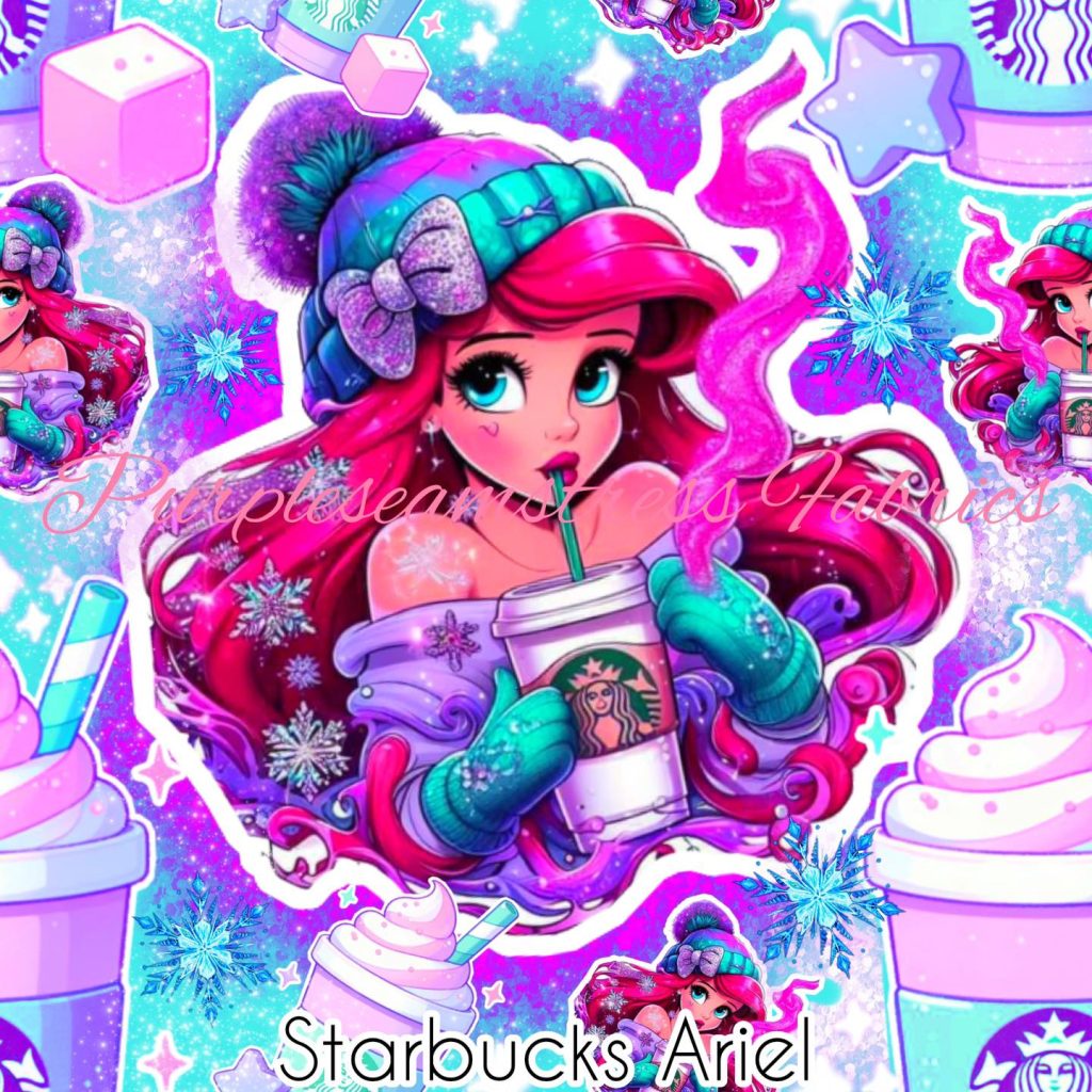 Starbucks Ariel – Fabric – Purpleseamstress Fabric