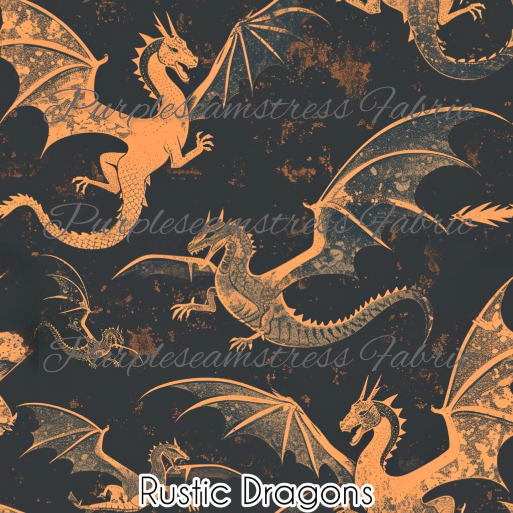 Rustic Dragons – Purpleseamstress Fabric