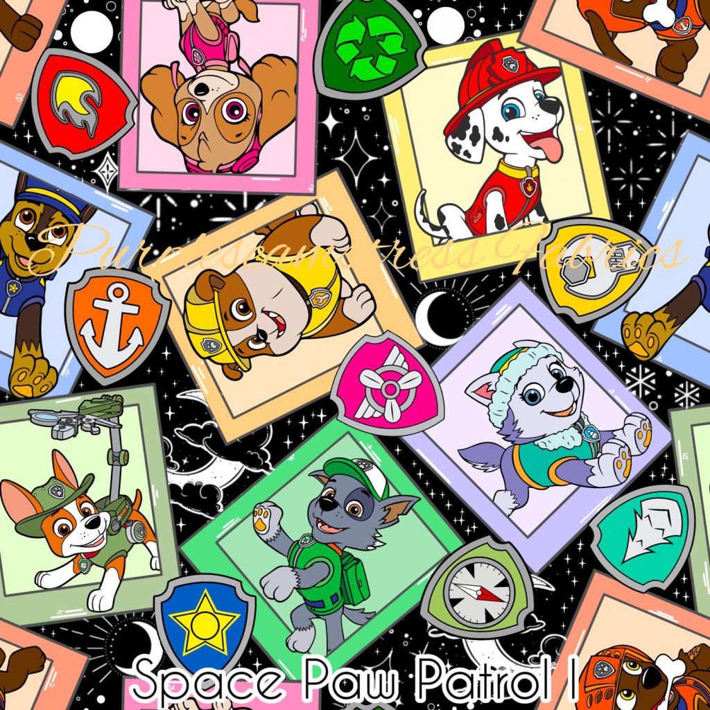 Space Paw Patrol – Purpleseamstress Fabric