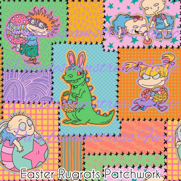 Easter Rugrats Patchwork – Fabric – Purpleseamstress Fabric