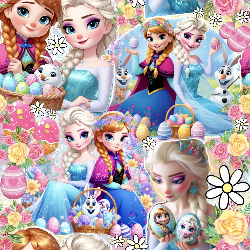 Frozen Easter – Fabric – Purpleseamstress Fabric
