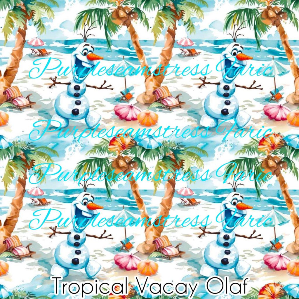 Tropical Vacay Olaf – Purpleseamstress Fabric