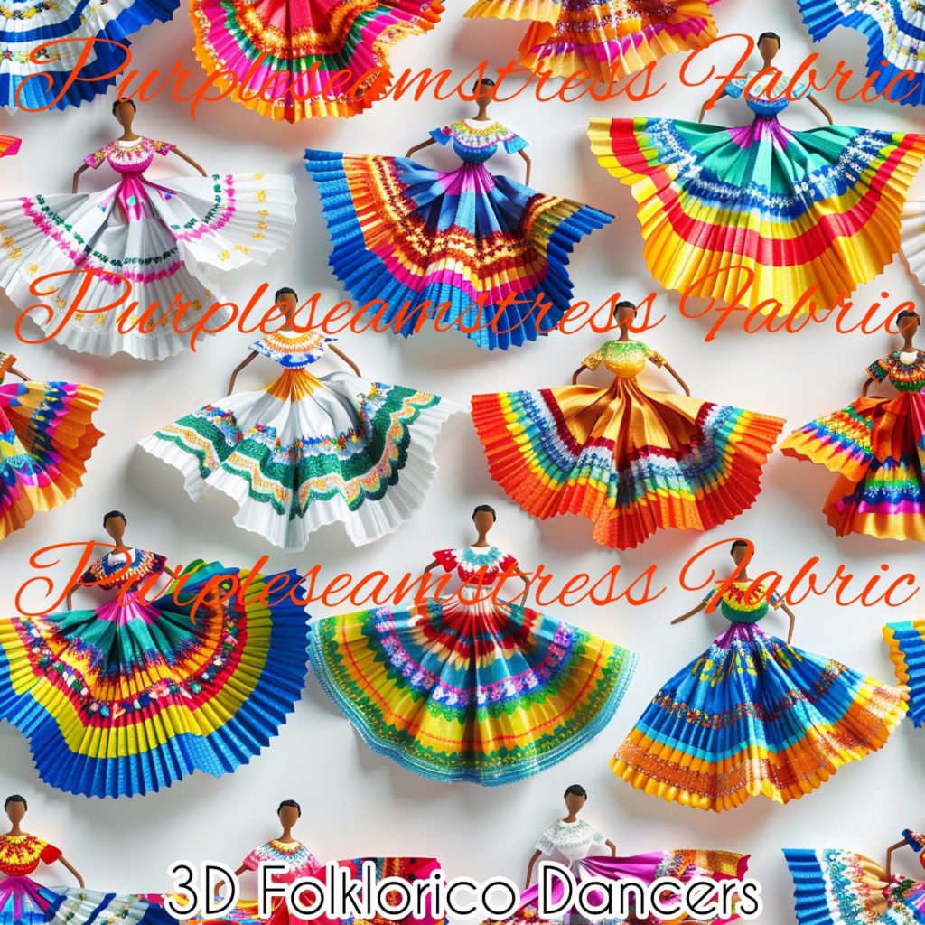 3D Folklorico Dancers – Purpleseamstress Fabric