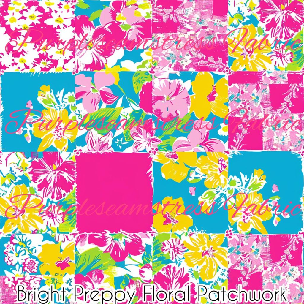 Bright Preppy Patchwork – Purpleseamstress Fabric