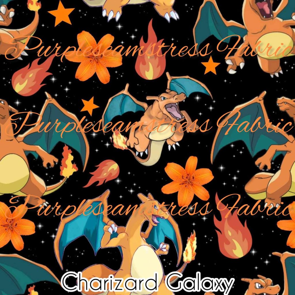 Charizard Galaxy – Purpleseamstress Fabric