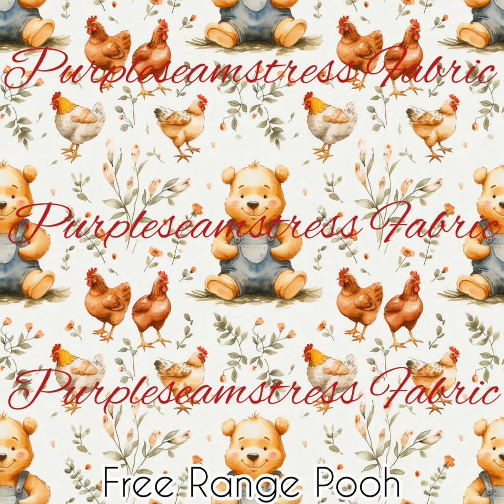Free Range Pooh – Purpleseamstress Fabric Free Range Pooh – Purpleseamstress Fabric