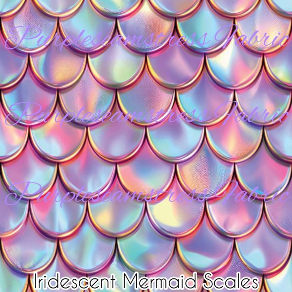 Iridescent Mermaid Scales – Purpleseamstress Fabric