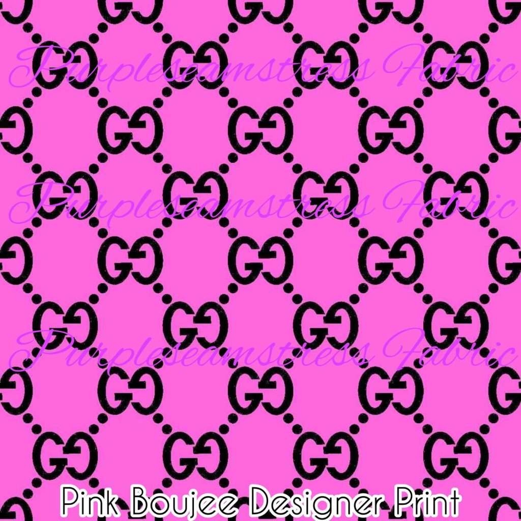 Pink Boujee Designer Print – Purpleseamstress Fabric