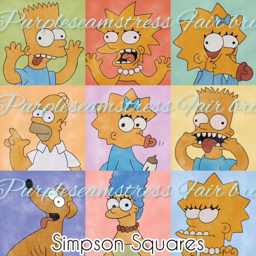 Simpson Squares – Fabric – Purpleseamstress Fabric