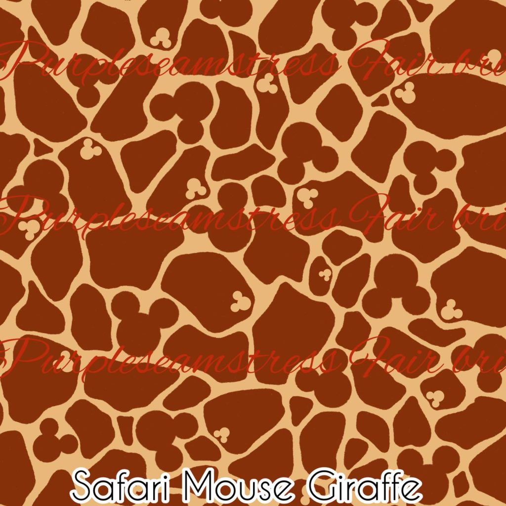 Safari Mouse Giraffe – Fabric – Purpleseamstress Fabric