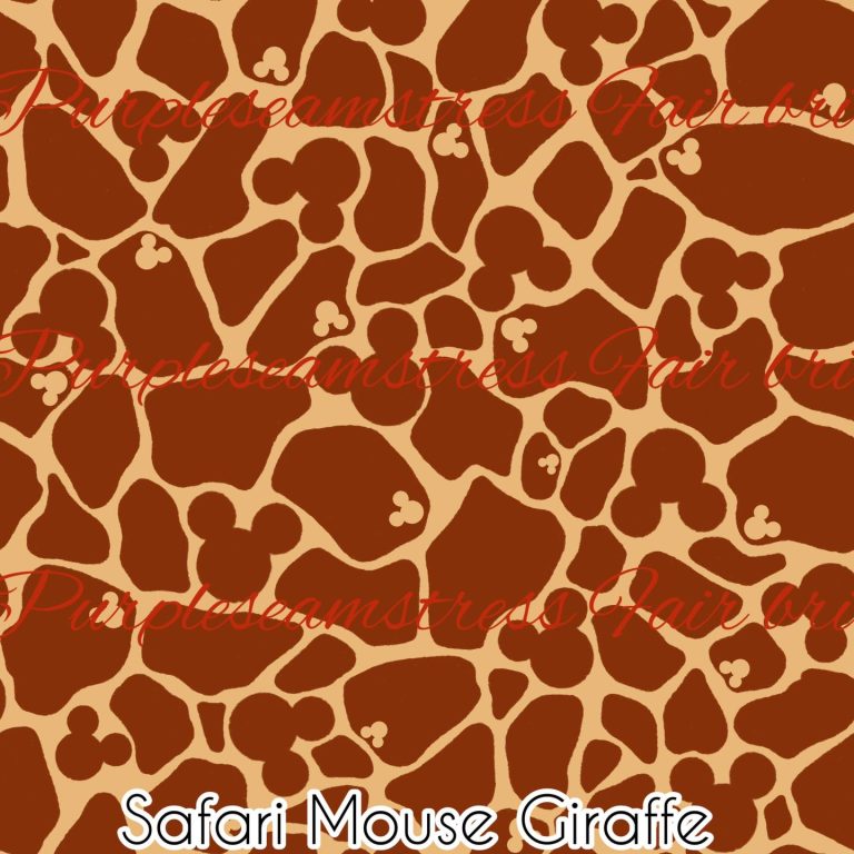 Safari Mouse Giraffe – Fabric – Purpleseamstress Fabric