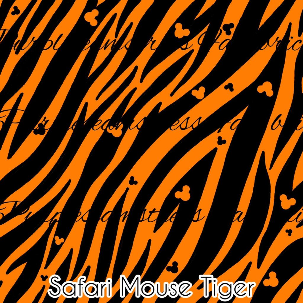 Safari Mouse Tiger – Fabric – Purpleseamstress Fabric