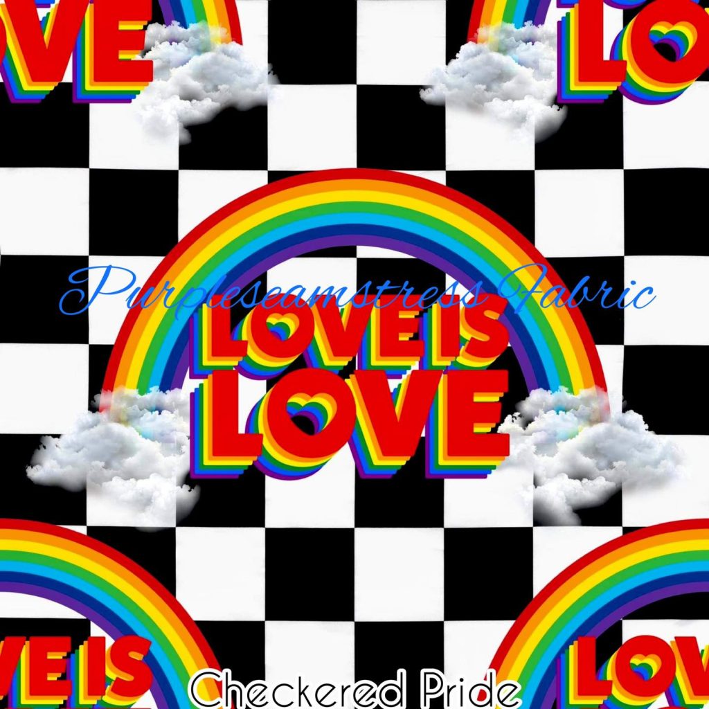 Checkered Pride – Fabric – Purpleseamstress Fabric