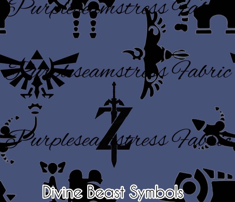 Divine Beast Symbols – Purpleseamstress Fabric