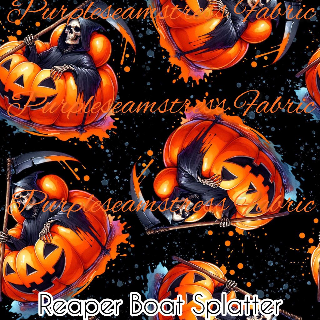 Reaper Boat Splatter – Purpleseamstress Fabric