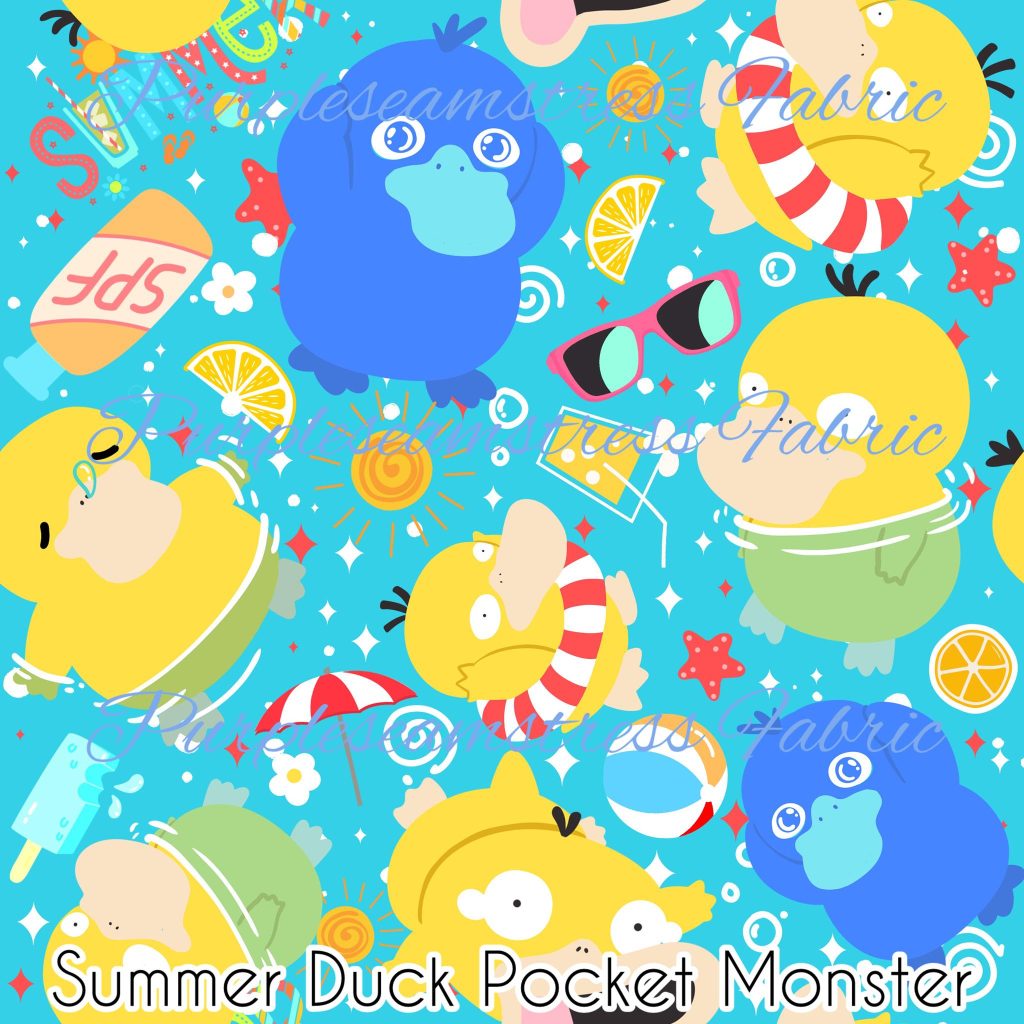 Summer Duck Pocket Monster – Purpleseamstress Fabric