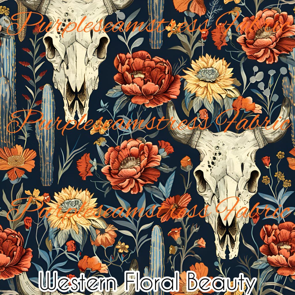 Western Floral Beauty – Fabric – Purpleseamstress Fabric