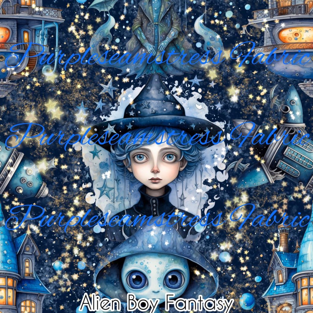 Alien Boy Fantasy – Purpleseamstress Fabric